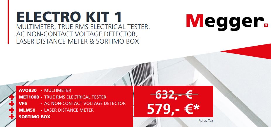 Megger MET 1000 Tester multifunctional TrueRMS - ARC Brasov